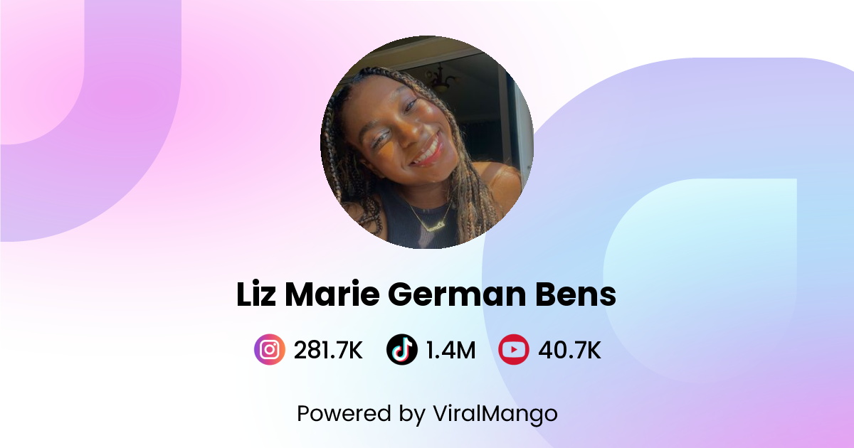 Liz Marie German Bens Instagram and TikTok Influencer Media Kit ...