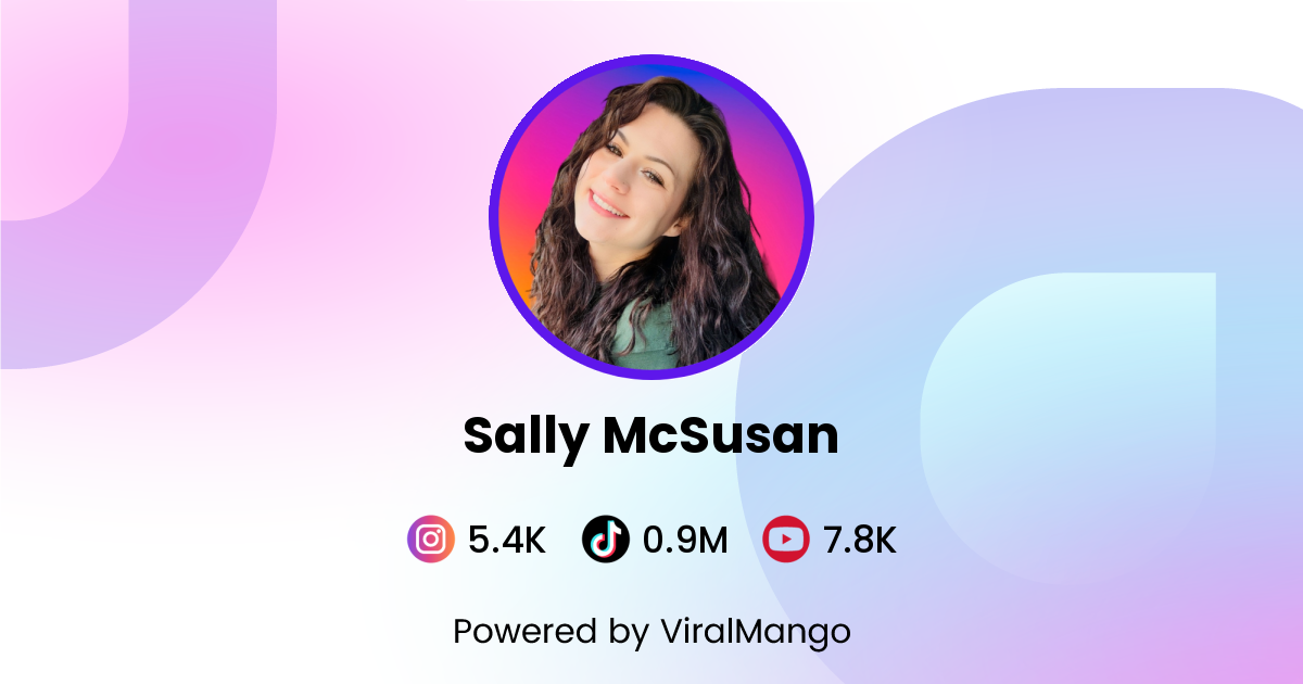 Sally McSusan Instagram and TikTok Influencer Media Kit - ViralMango